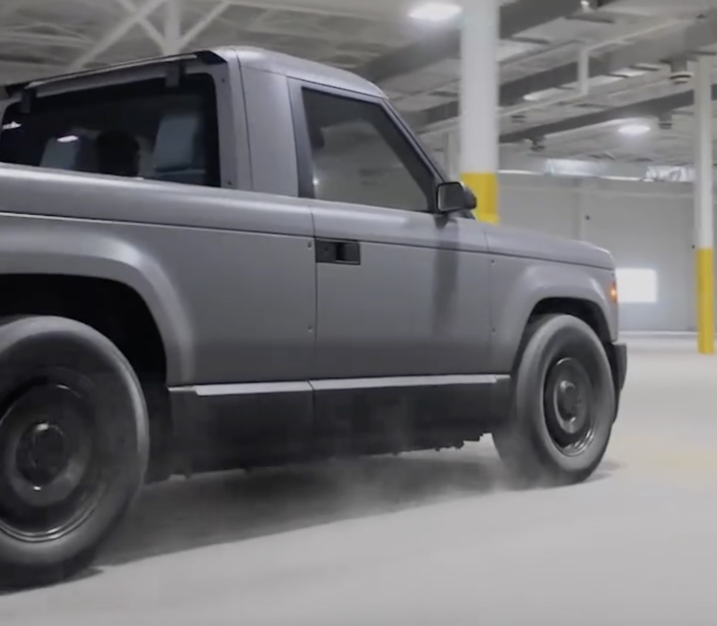 Slate driving footage in production plant (confirmed real by Slate Auto ...
