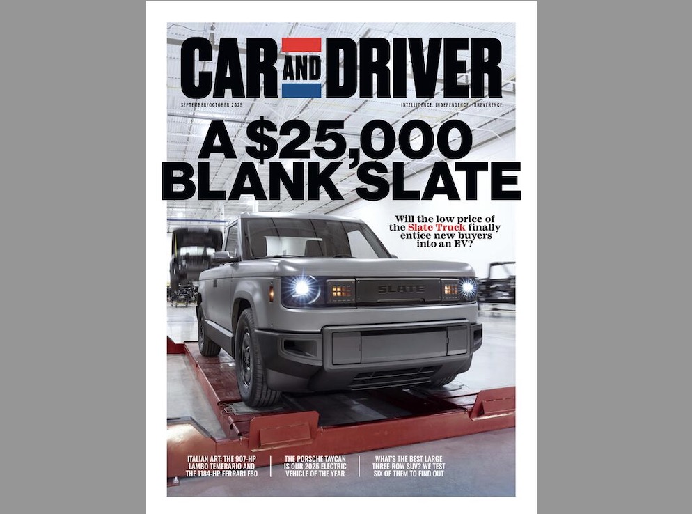 Slate makes the cover of Car & Driver magazine! | Slate Truck (EV ...